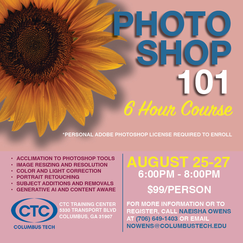 0046 Photoshop 101 Introduction to Photoshop | Columbus Technical College